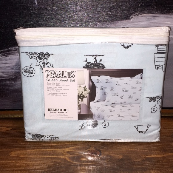 Peanuts | Bedding | Snoopy Peanuts Queen Sheet Set | Poshmark